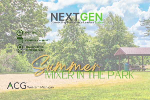 NextGen ONLY Summer Mixer at Riverside Park | ACG W. Michigan